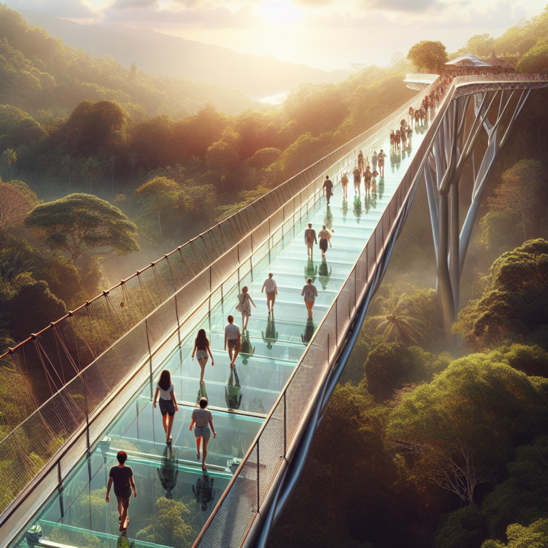 Skywalking on a Glass Bridge in Koh Tao - KhaoSanRoad.com